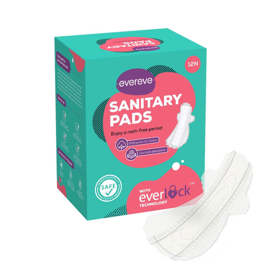 Best Period Care| Evereve Pure Cotton Sanitary Pads in India – Evereve ...